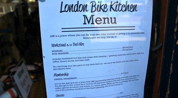 London Bike Kitchen is London’s newest social cycling enterprise