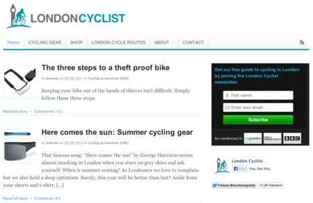 10 of the most popular London cycling blogs